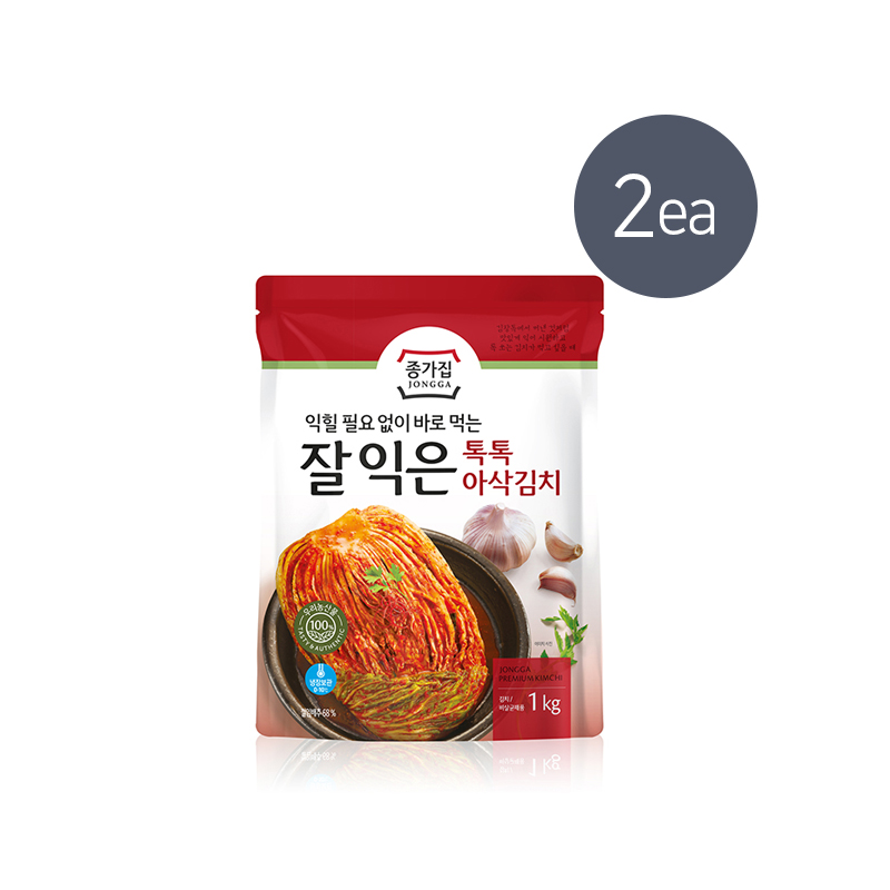[종가집] 잘익은 톡톡아삭김치 1kg x 2ea | LG생활건강 가족몰